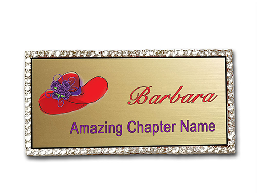 Red Hat Ladies Bling Badges Really Sparkle